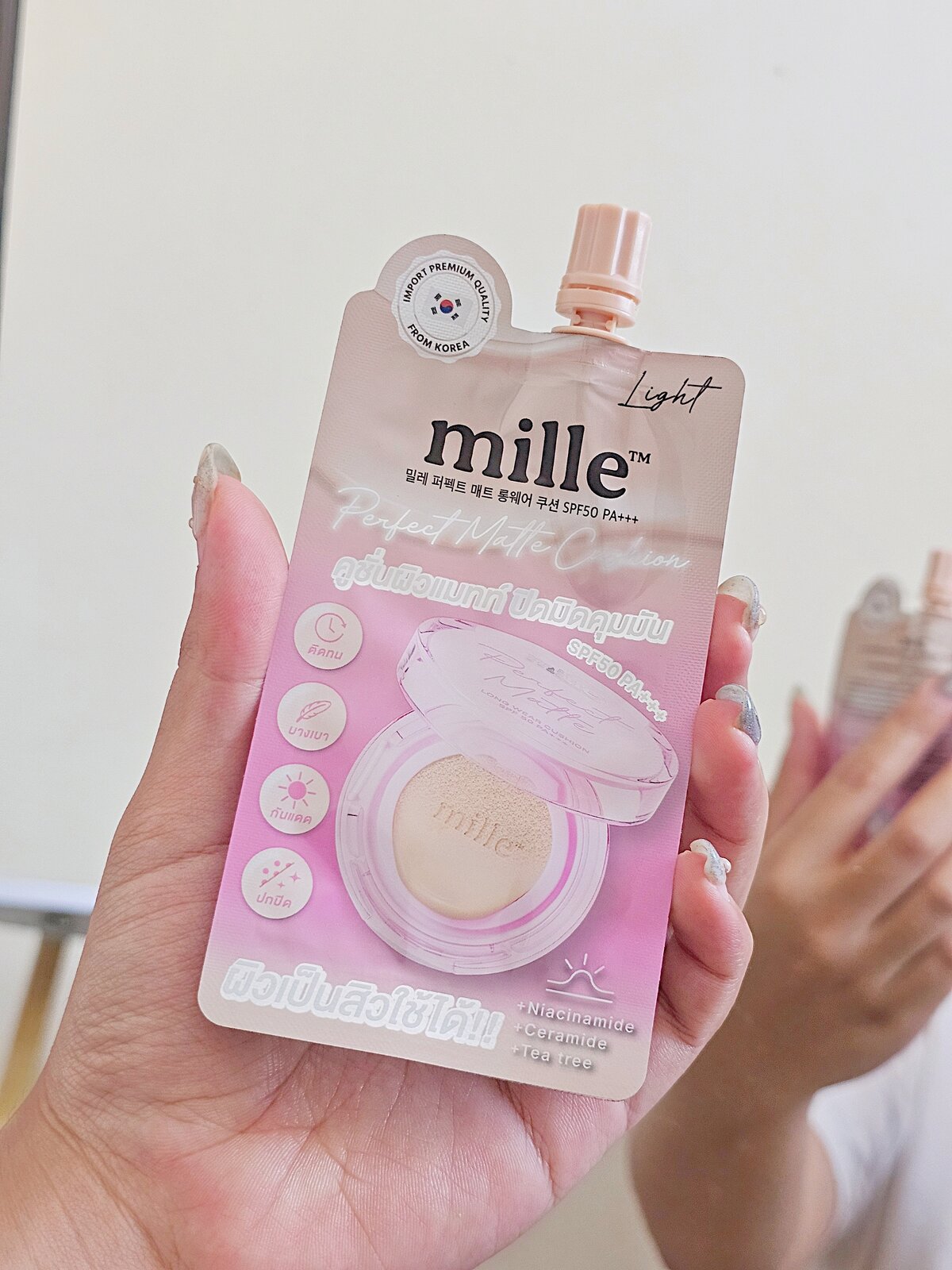 MILLE คุชชั่นแมทท์ PERFECT MATTE LONGWEAR CUSHION 6G. | Shopee Thailand