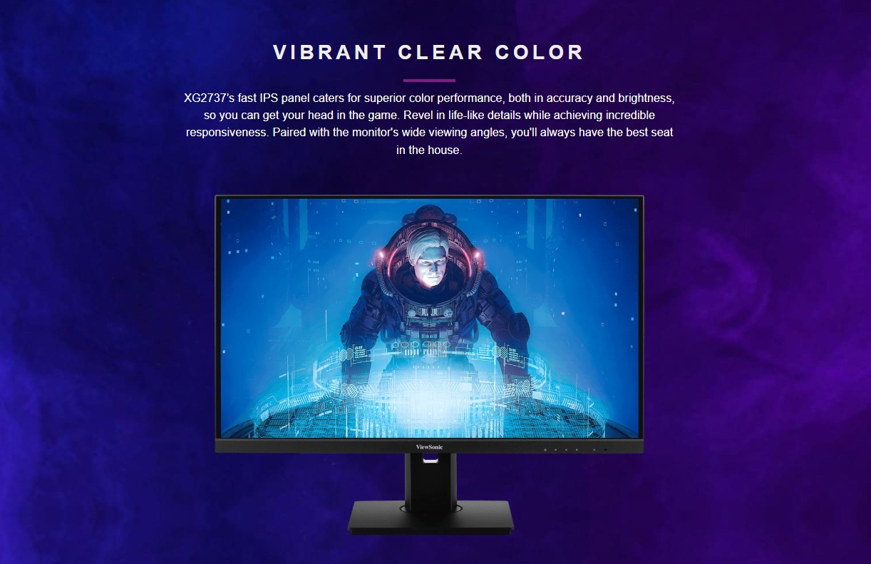 ViewSonic XG2737 27" 520Hz Refresh Rate FHD Fast IPS Gaming Monitor ...