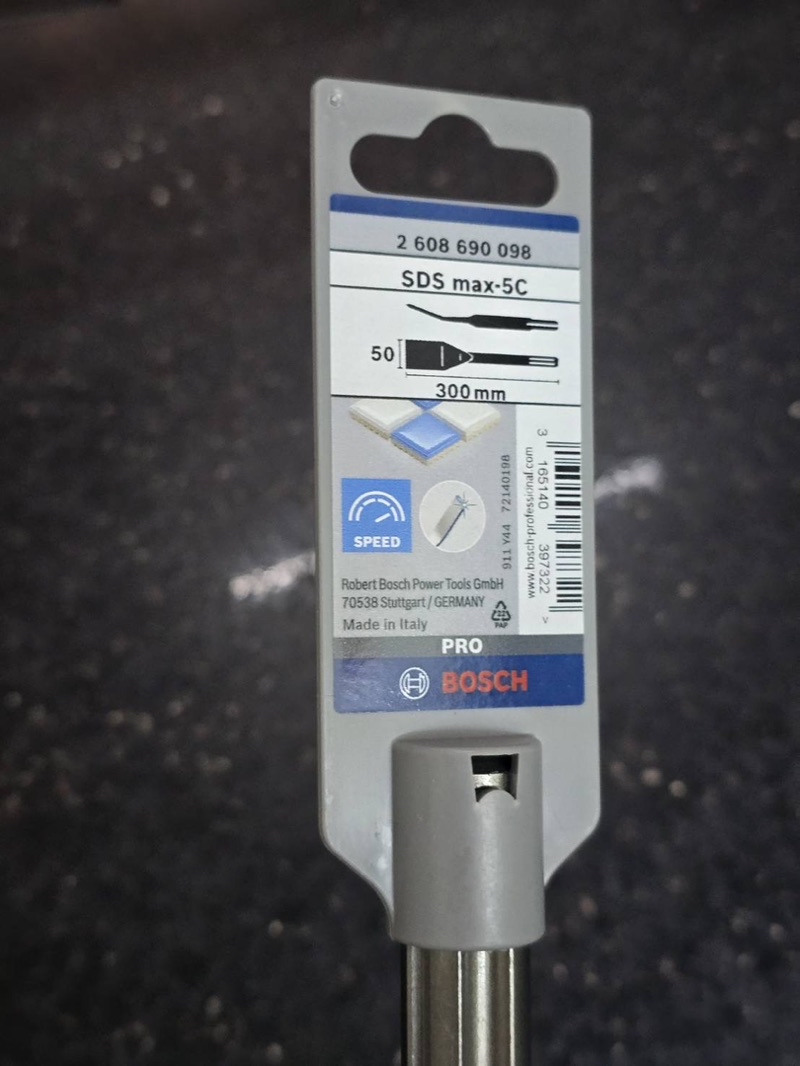 BOSCH ดอกสกัดกระเบื้อง PRO SDS max-5C หน้ากว้าง 50mm. ยาว 300mm. รหัสสินค้า 2 608 690 098 ...