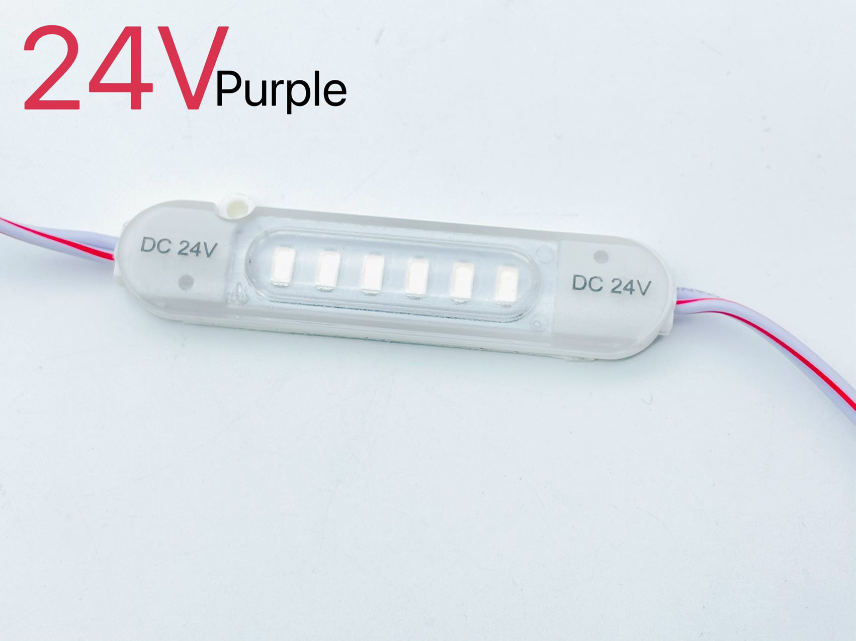 CARไฟโมดุล ไฟติดรถยนต์ LED Module 6led 12v กับ 24v 20ชิ้น(1แผง)มี 8 สี ...