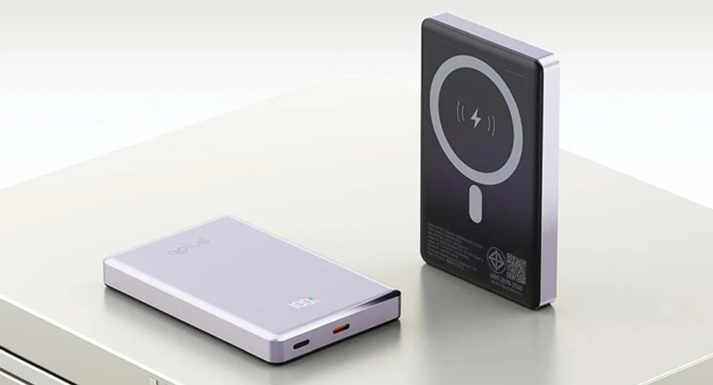 พาวเวอร์แบงค์ QPLUS Mini ความจุ 10,000 mAh Magnetic Wireless รุ่น W1031 ...