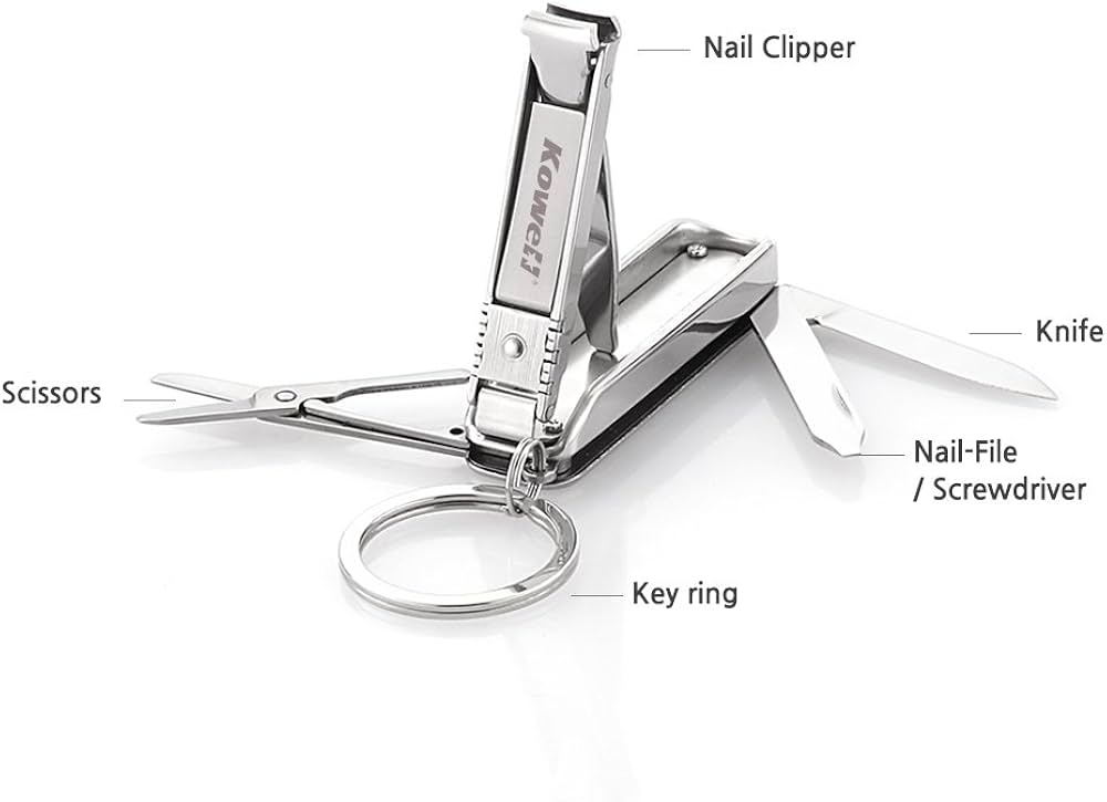 กรรไกรตัดเล็บพับได้ Kowell Multi Tool Nail Clipper MC-2000 | Shopee ...
