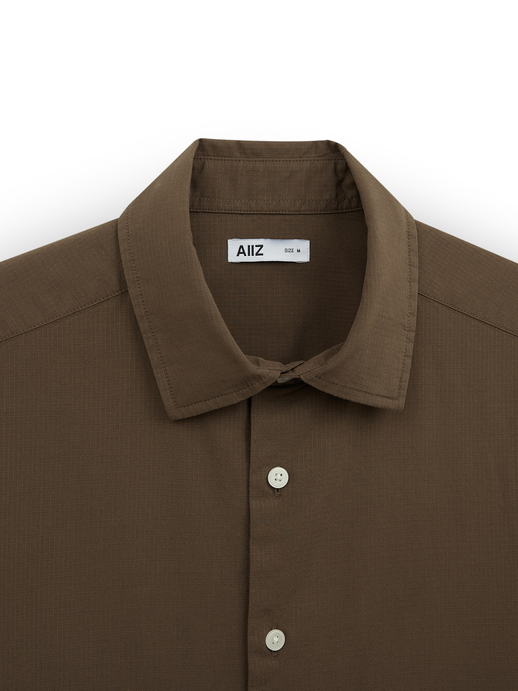 AIIZ (เอ ทู แซด) - AIIZ เสื้อเชิ้ตผู้ชายแขนยาว AIIZ Men's Textured ...