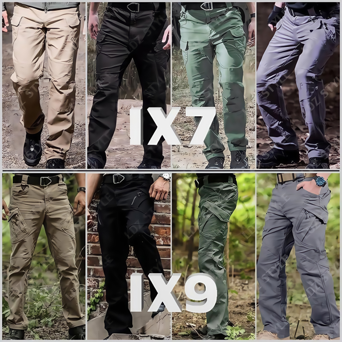 IX9/IX7 กางเกงยุทธวิธีผู้ชาย ผ้ากันน้ำและสวมใส่ได้หลายกระเป๋าสำหรับกางเกงผู้ชาย | Shopee Thailand