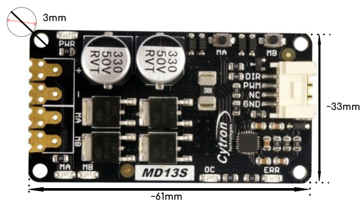 Cytron Motor Driver 6V-30V 13 Amp (MD13S) | Shopee Thailand