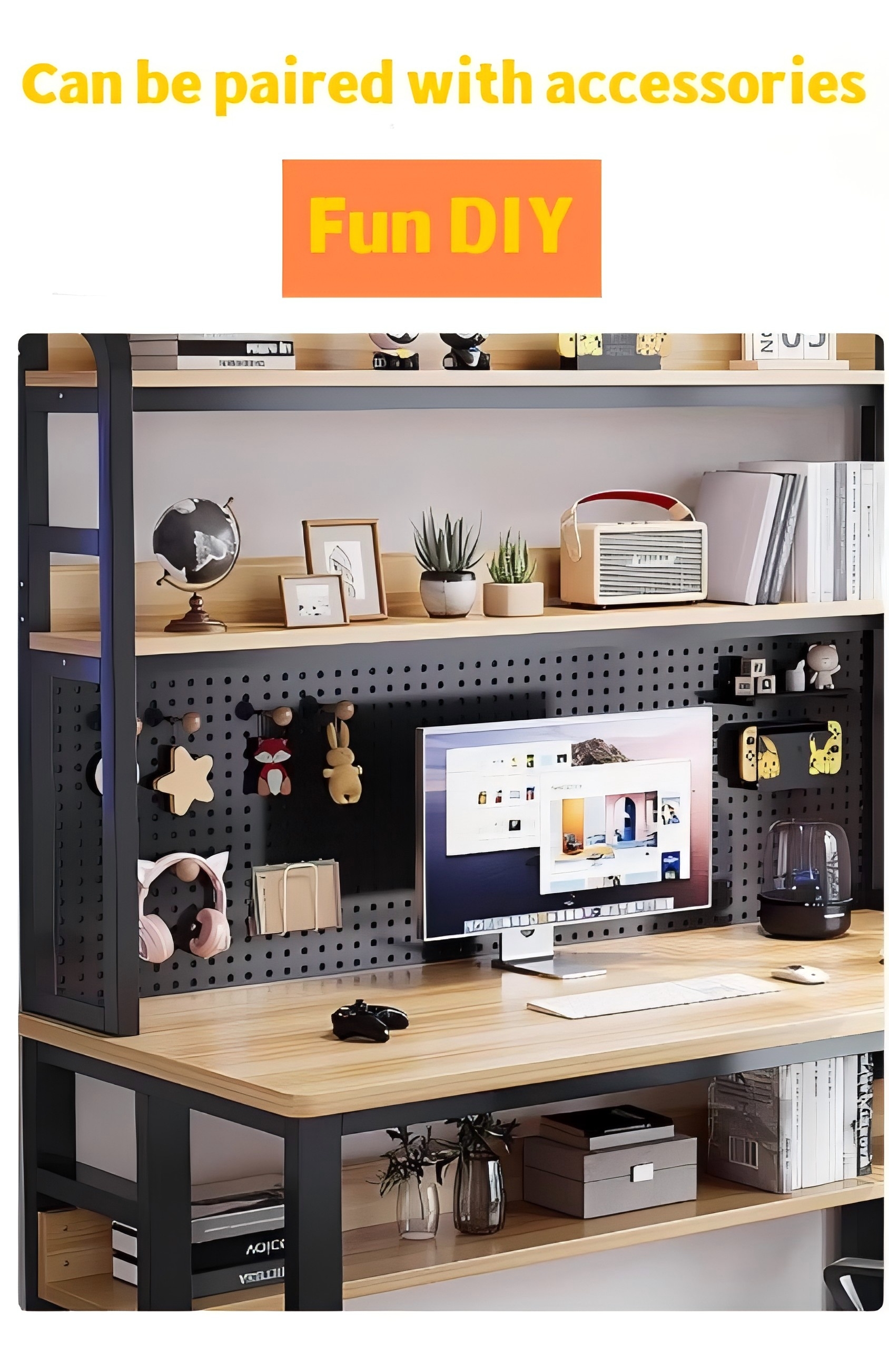 Computer Desk White Modern Simple Style Home Office ,Desk Rack For ...