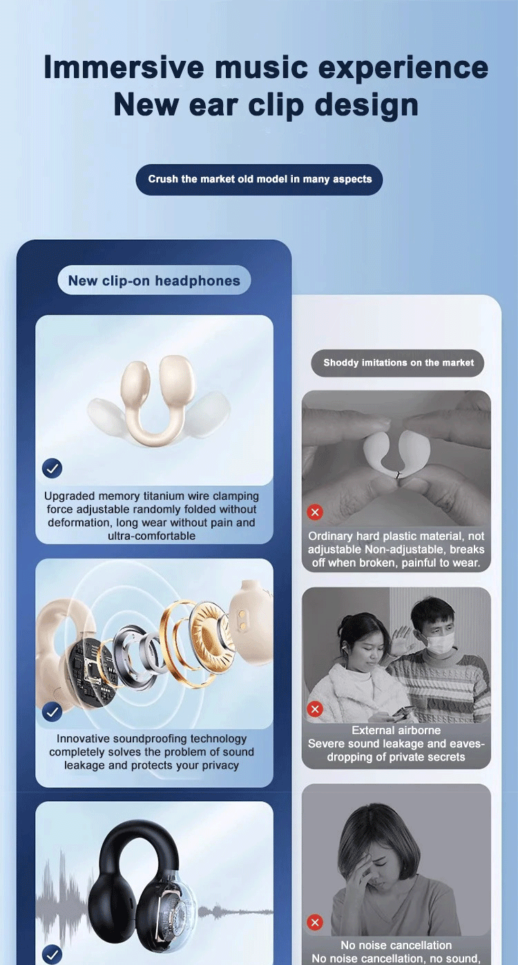 KINYO I20 Bone Conduction Headset Wireless 5.3 หูฟังบลูทูธไร้สาย หูฟังไร้สาย หูฟังบลูทูธ 5.3 ...