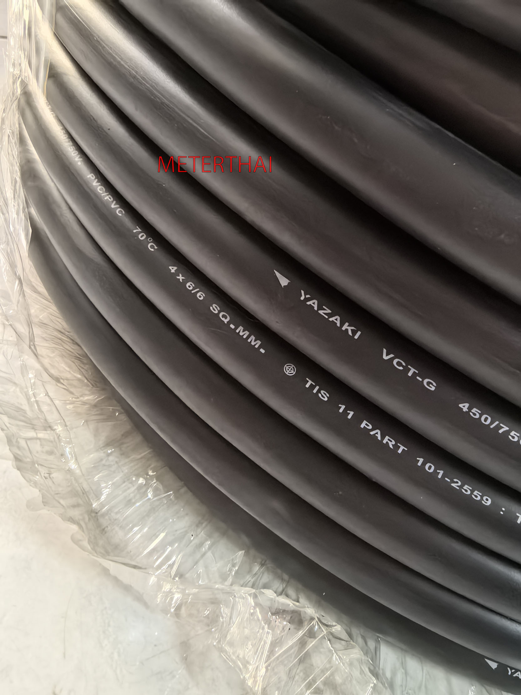 Thai Yazaki VCT-G 4x6/6 Sqmm ตัดยาว 10 เมตร | Shopee Thailand