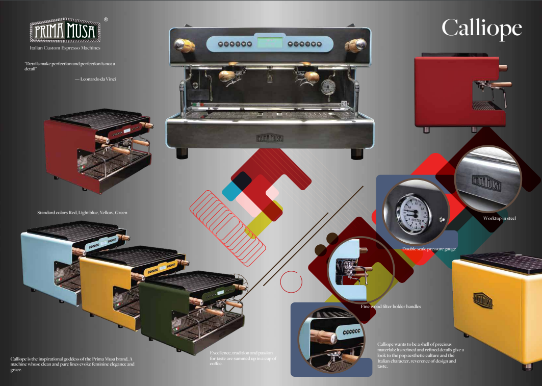 Prima Musa Calliope Espresso Coffee Machine เครื่องชงกาแฟ 58mm [Made in ...