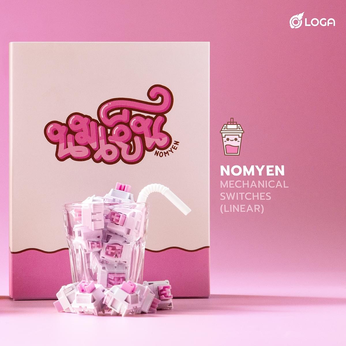 LOGA (35 mechanical switches) นมเย็น/ชาไทย | Shopee Thailand