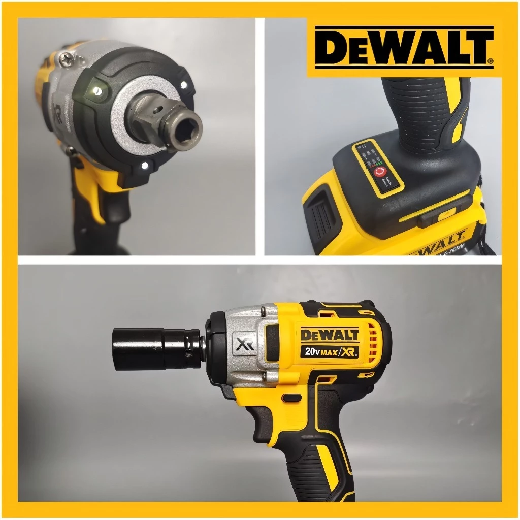 DEWALT DCF887 ประแจไฟฟ้าไร้สาย 21V 950 N.M แบต บล๊อคไฟฟ้าประแจผลกระทบ Brushless Electric Wrench ...