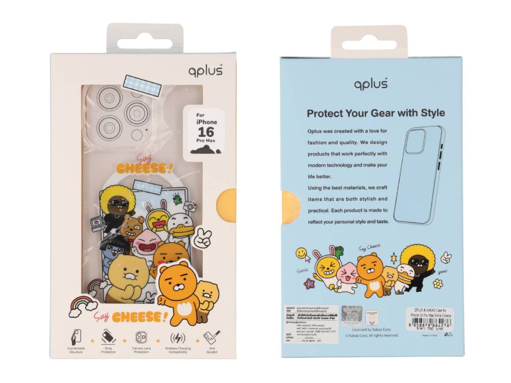 QPLUS x KAKAO Friends เคส iPhone 16 Pro Max Say Cheese Smile by Banana IT | Shopee Thailand