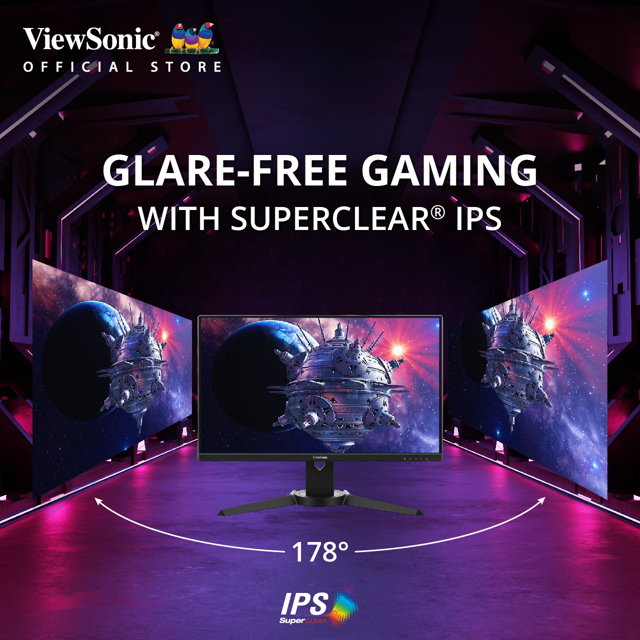 ViewSonic Gaming Monitor XG2409A / 24" Full HD / IPS / 240Hz / 1 ms (จอ ...