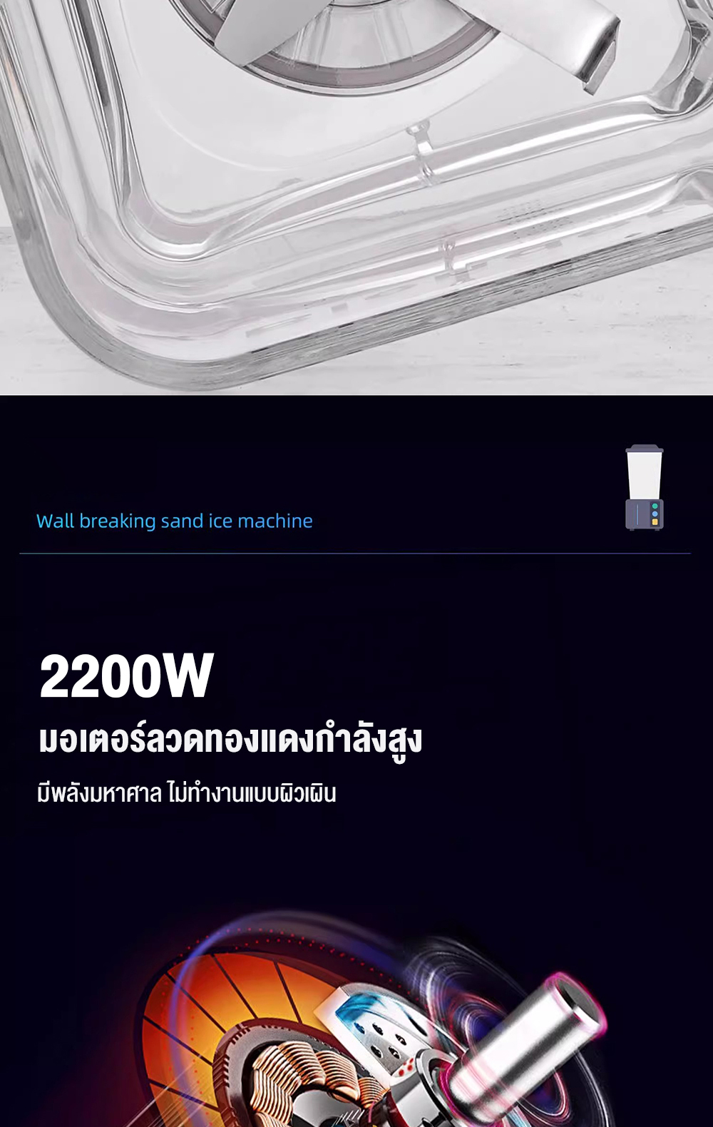 CAMEL เครื่องปั่นน้ำผลไม้ 2000ML สมูทตี้ มอเตอร์รอบสูงพิเศษ อเนกประสงค์ เครื่องปั่นสมูทตี้ ทำ ...