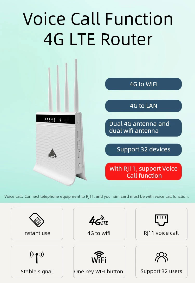 4G VolLTE Router โทรออก-รับสาย+เน็ต With Voice Call 300Mbps Wifi ...