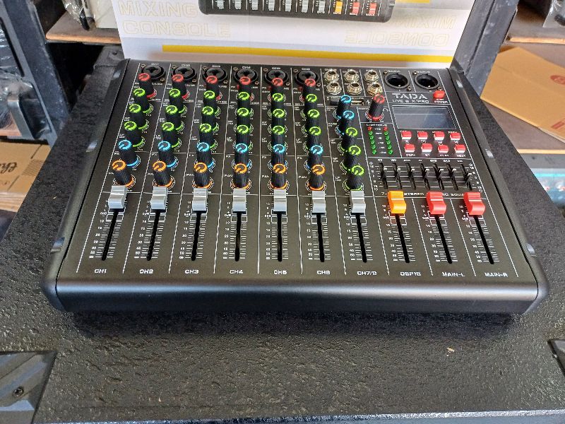 MIXER TADA LIVE-8 เอฟเฟกแท้ USB บูธูท REC ใช้ไฟAC DC ได้ | Shopee Thailand