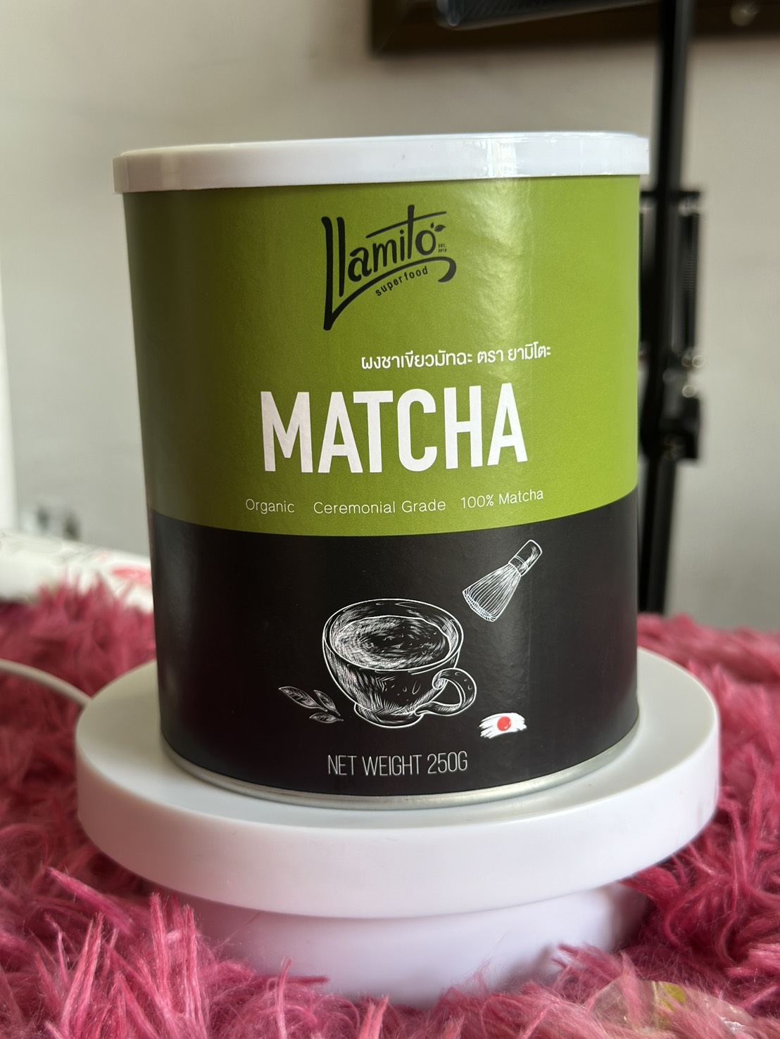 ผงมัทฉะ Llamito Organic Matcha Powderแท้100% ออร์แกนิก ยามิโตะSuperfood ...