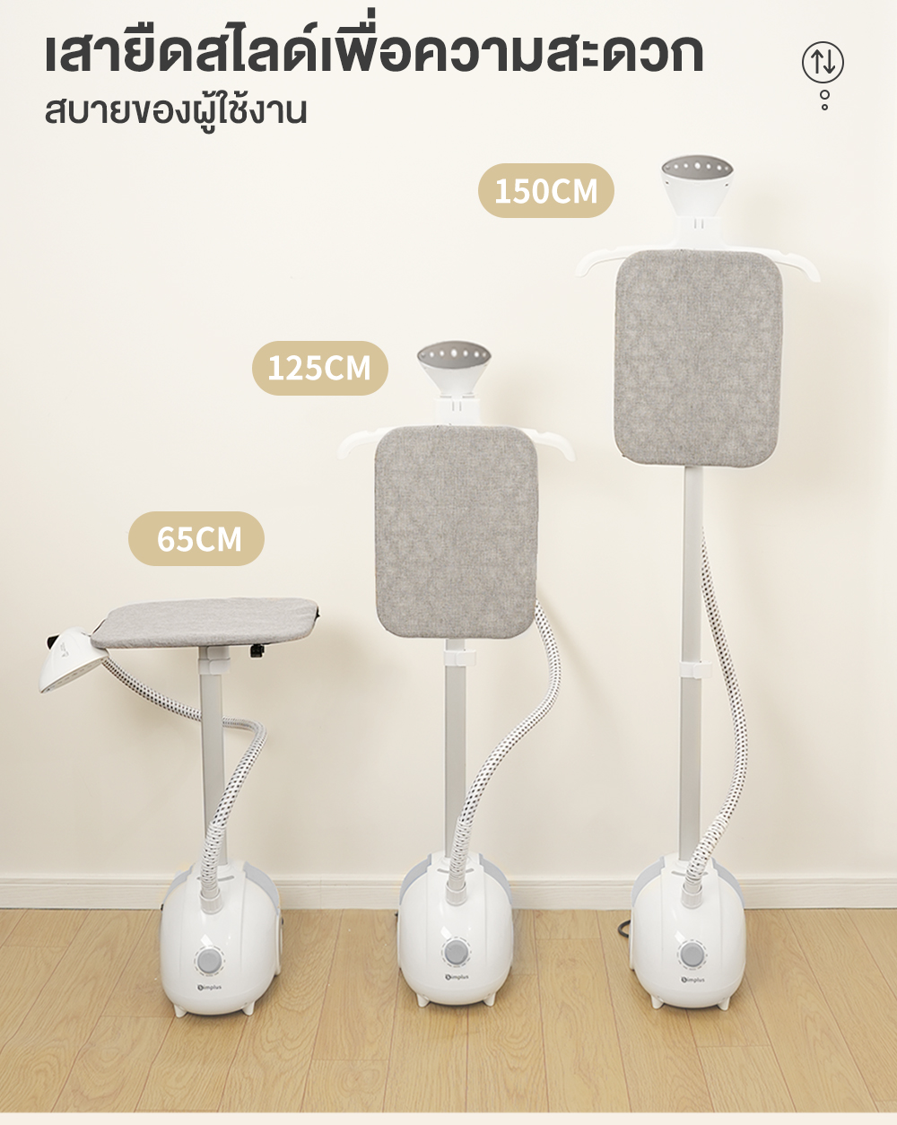 Simplus เครื่องรีดไอน้ำถนอมผ้า เครื่องรีดไอน้ำ แบบยืน ใช้งานง่าย ...