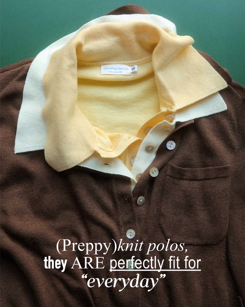 Something preppy polo knit | Shopee Thailand
