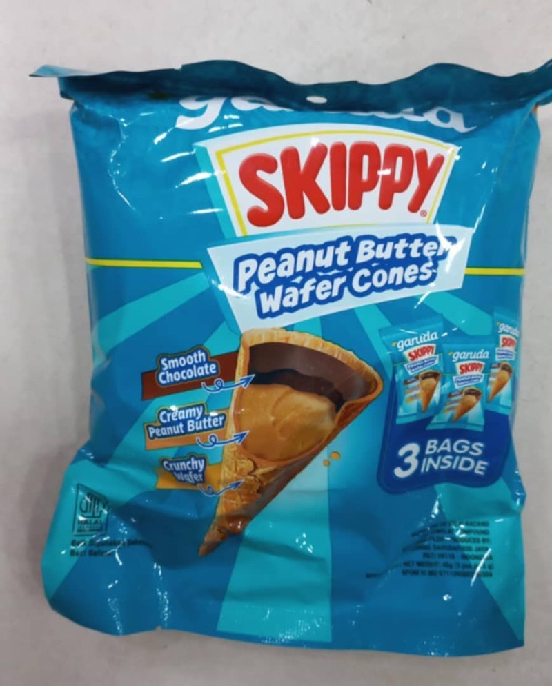 ขนมskippy peanut butter wafer cones | Shopee Thailand