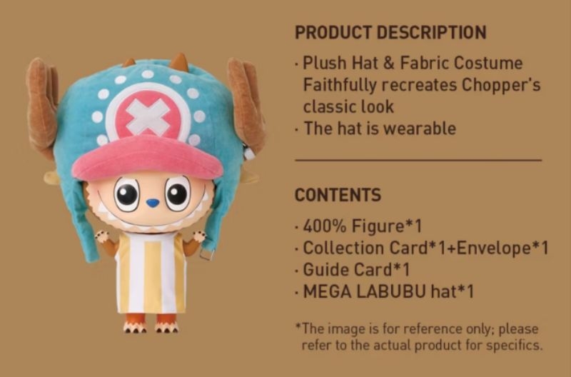 Mega Labubu 400% Tony Tony Chopper Popmart ส่วนลดร้านโค้ดคุ้มXtra พร้อม ...