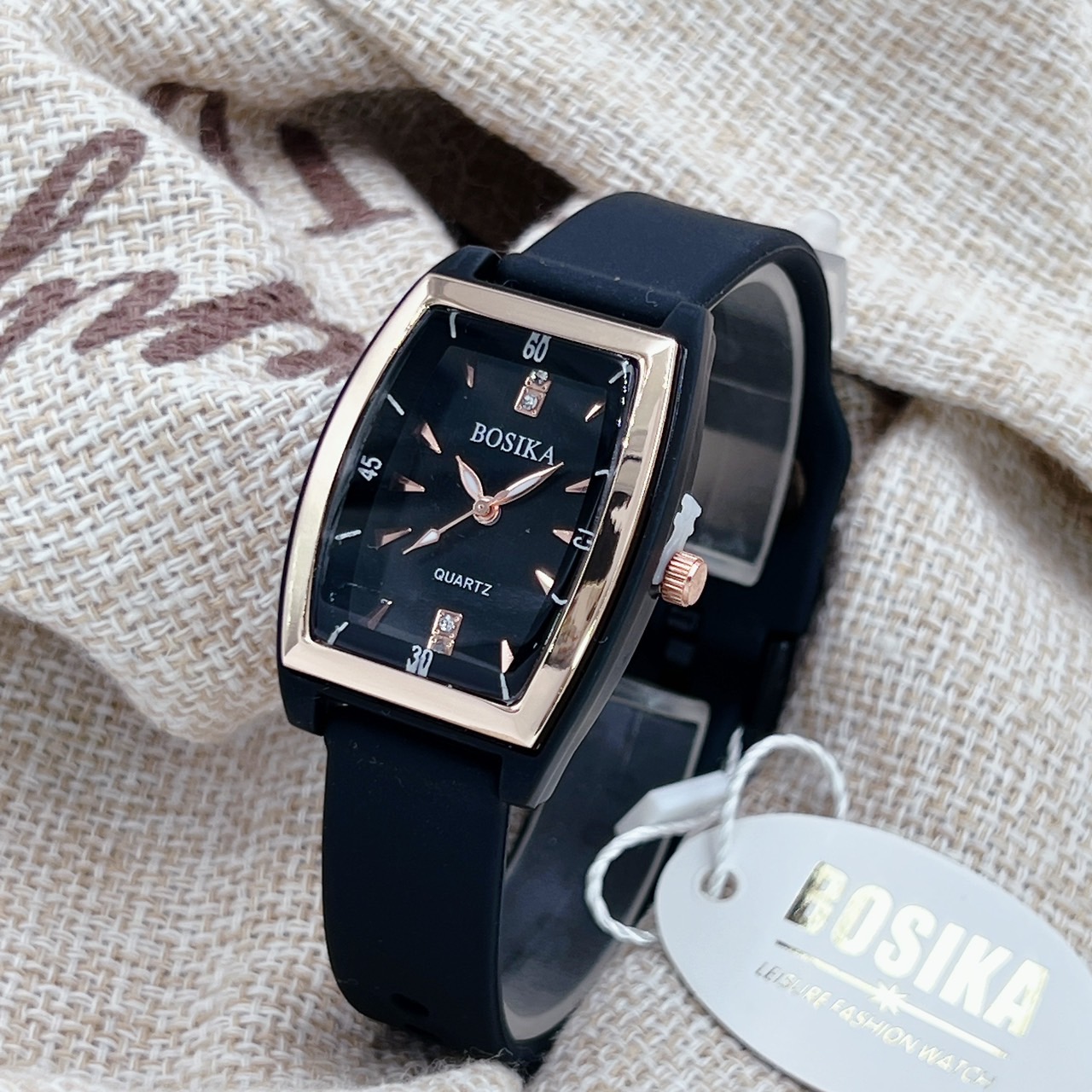 นาฬืกาข้อมือ BOSIKA สายซิลิโคลน ทรงสวยมาก | Shopee Thailand