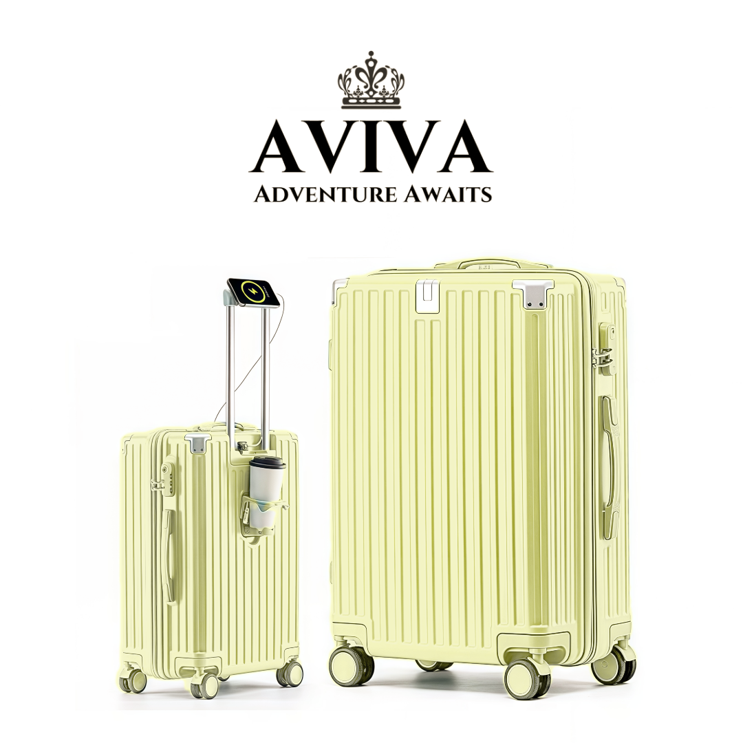 AVIVA กระเป๋าเดินทางล้อลาก รุ่น แข็งแรง ทนทาน ฟังก์ชัน พอร์ตชาร์จUSB ...