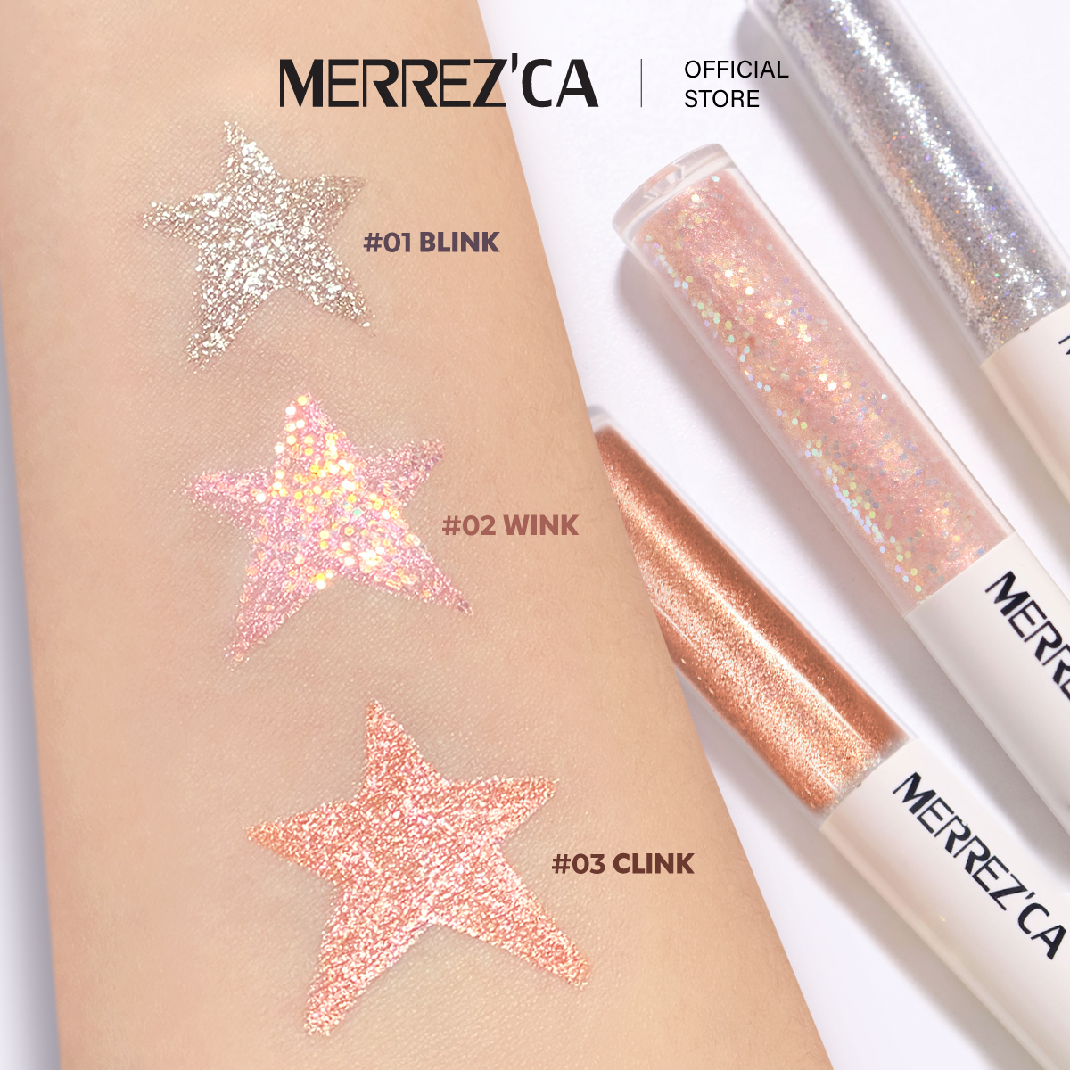 Merrezca Duo Perfect Glitter Liner ดูโอ้ล็อกตาสวยในแท่งเดียว | Shopee ...