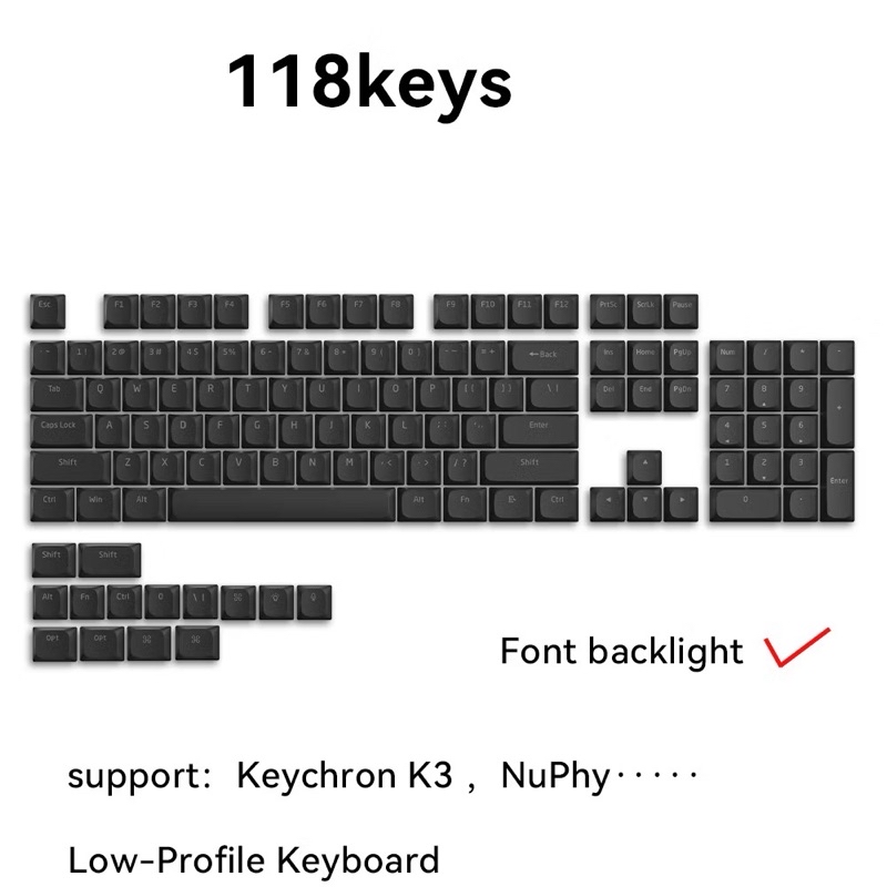 XVX Low Profile PBT Keycaps 118 Keys | Shopee Thailand
