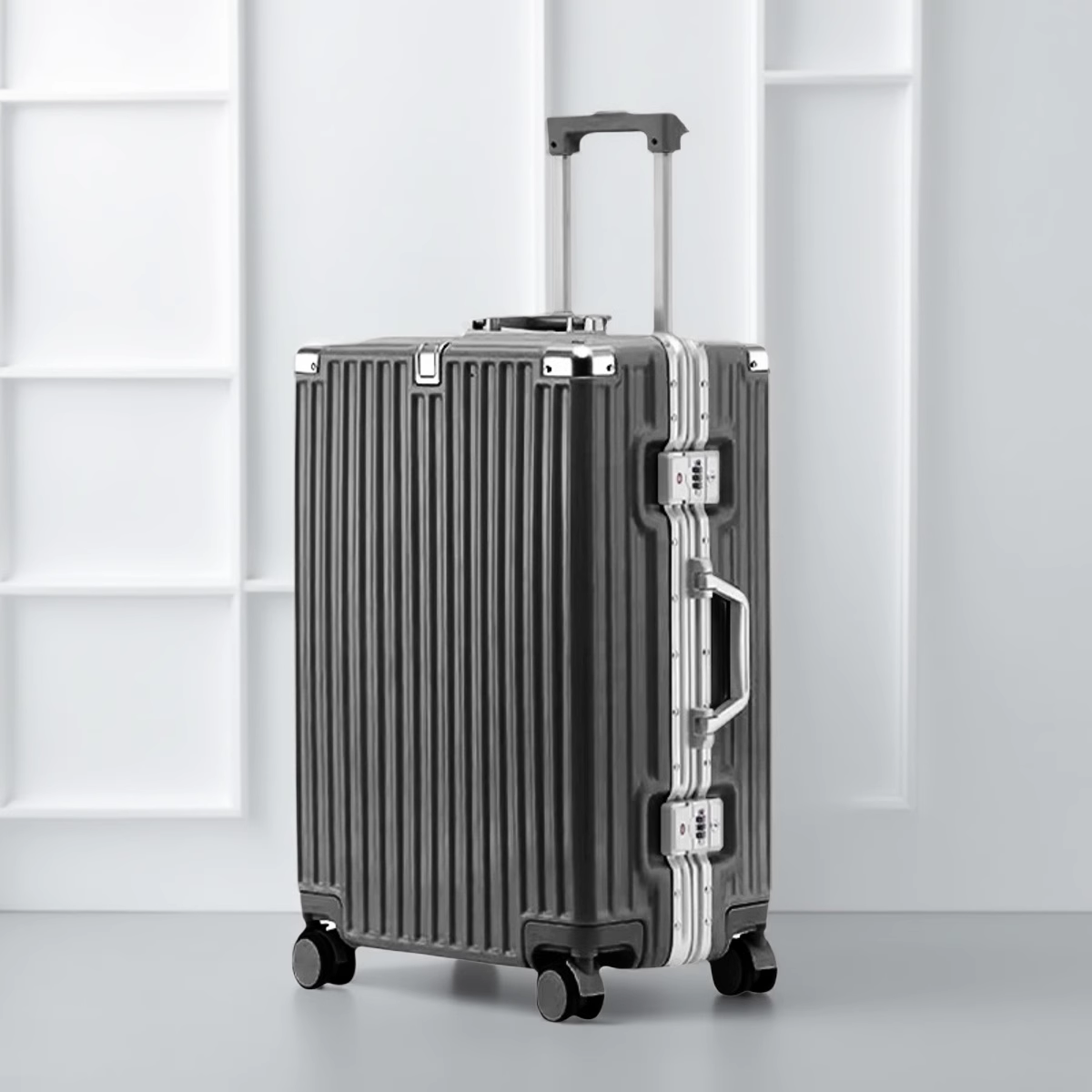 Kingsun [รับประกัน1ปี] กระเป๋าเดินทางโครงอลูมิเนียมคุณภาพสูง size 18/20/24 KS-909-813-811 ...