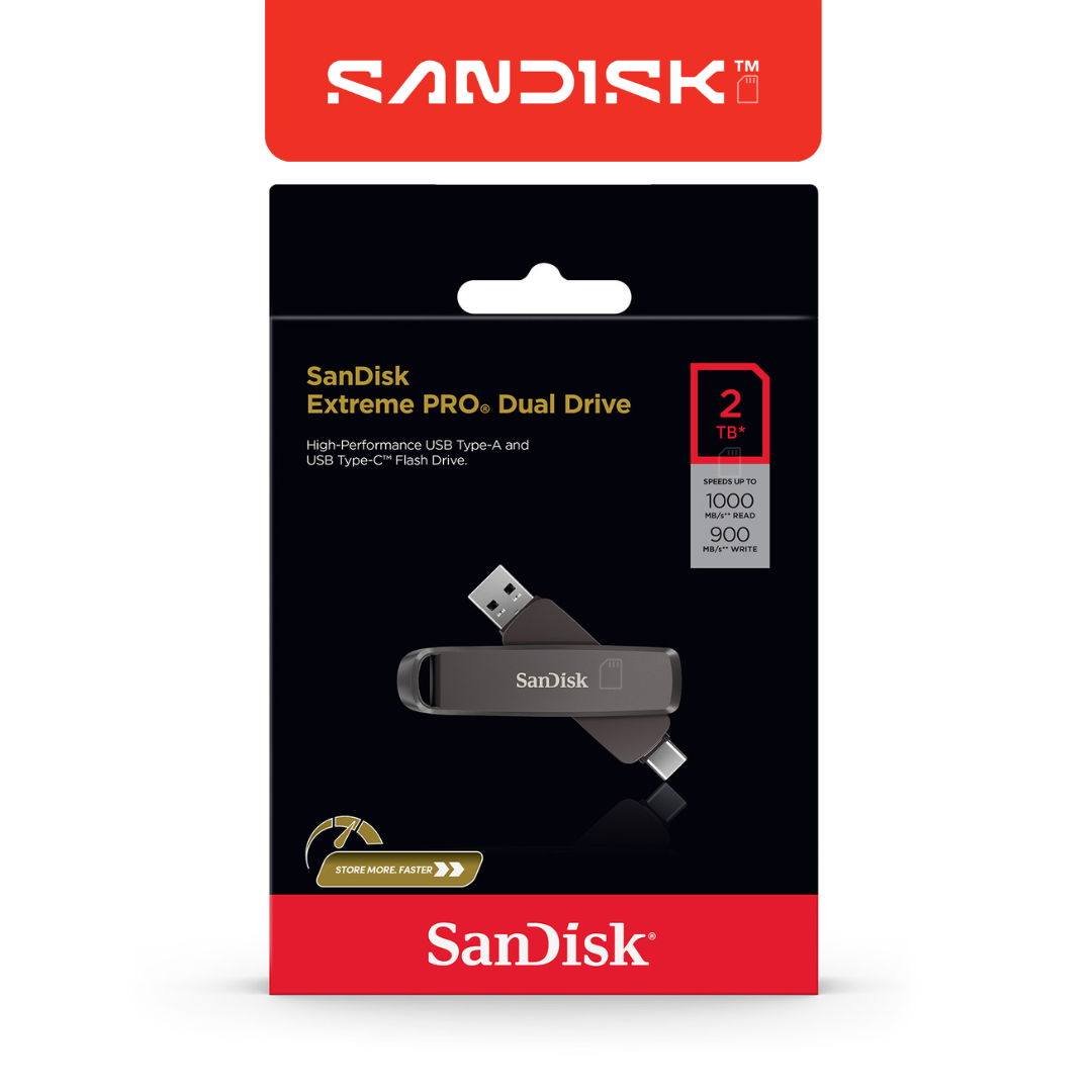 Dual Drive SSD SanDisk Extreme PRO USB TypeA-TypeC ความจุ 512GB 1TB 2TB ...