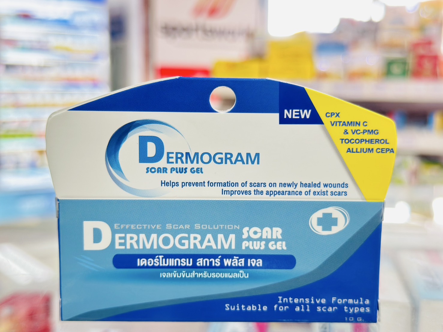โฉมใหม่ ชื่อใหม่ DERMOGRAM SCAR PLUS GEL 10 กรัม ซิลิโคนเจลสำหรับผิวที่ ...
