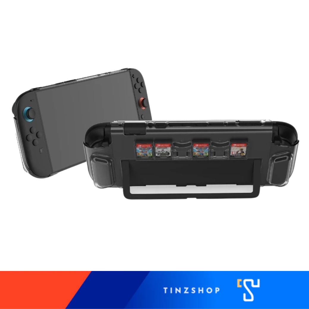 [Switch2] Tinzshop Nintendo Switch 2 DOBE TNS-3155 เคสใสแข็งแรง ป้องกันรอย กันตก มีช่องเก็บเกม 6 ...