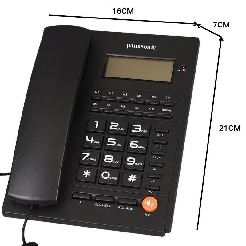 Panasonic โทรศัพท์บ้าน KX-TSC95CID โทรศัพท์มีสาย โทรศัพท์สำนักงาน โทรศัพท์บ้าน (สีขาว สีดำ ...