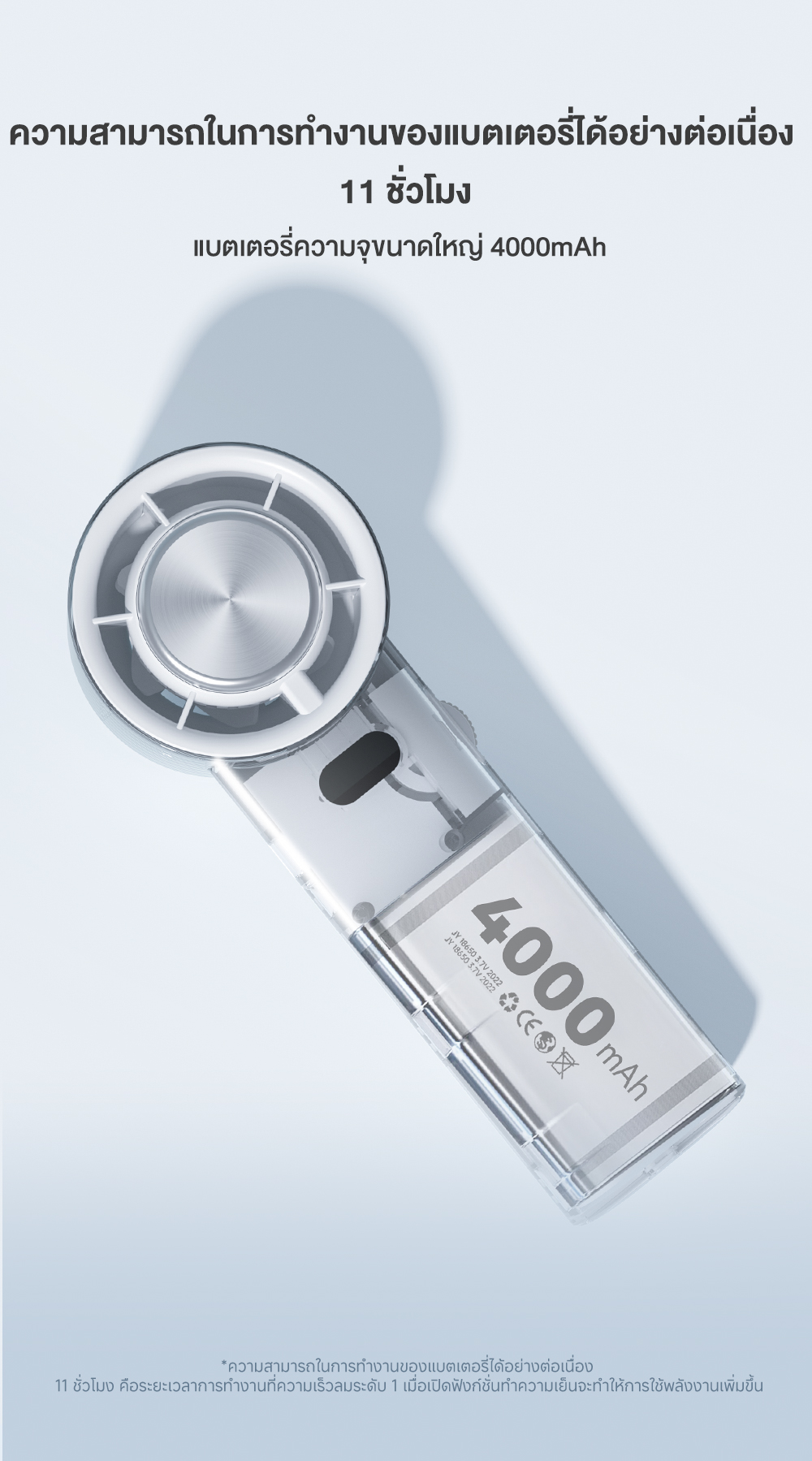 Simplus BlastX พัดลมมือถือขนาดเล็ก แรงลมแรง ปรับ 100 ระดับ พร้อมฟังก์ชันประคบเย็น DFSH013 ...