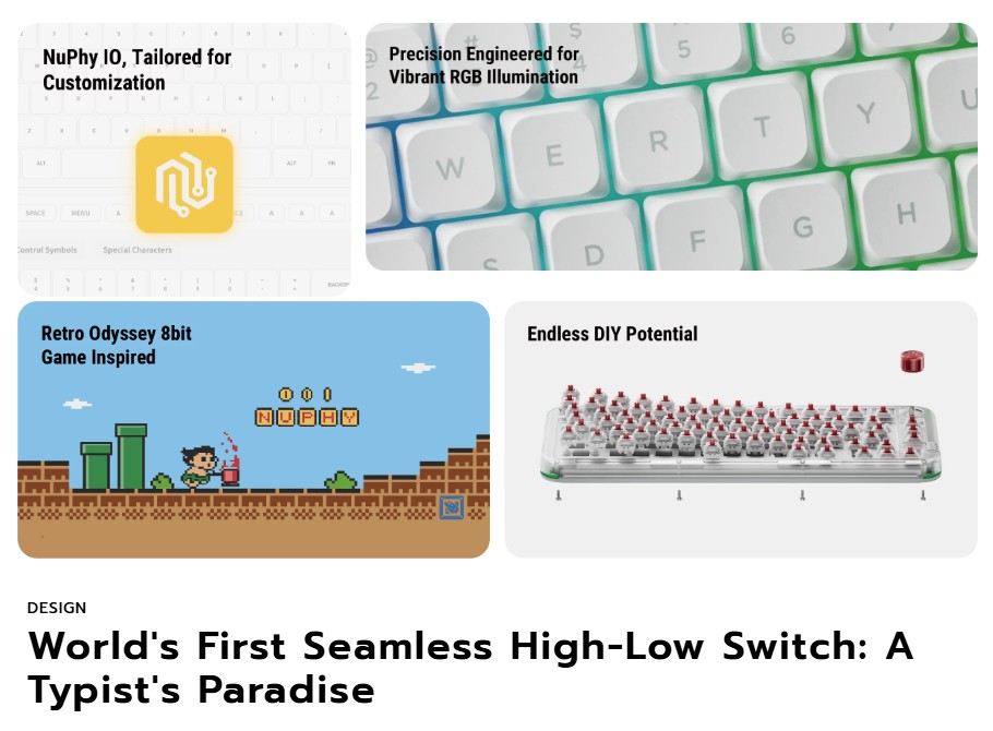 Nuphy Kick 75 Keyboard Hybridge Profile Wireless Mechanical Keyboard ...