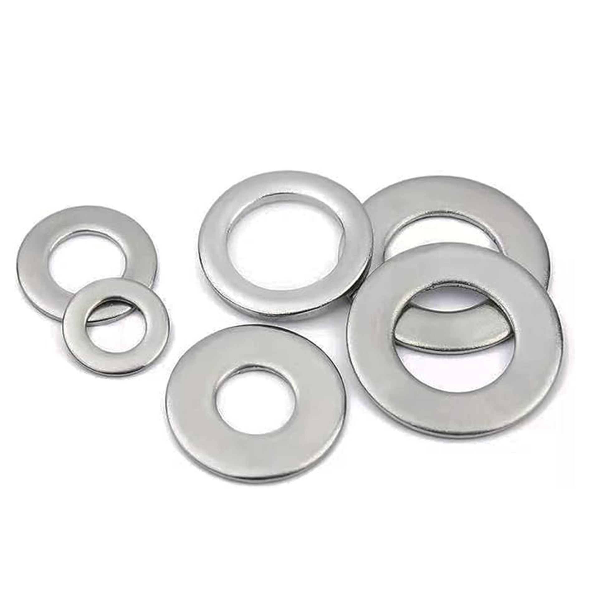 แหวนอีแปะ แหวนรอง สแตนเลส 304 ขนาด M8 Flat Washer Stainless Steel 304 DIN125. | Shopee Thailand