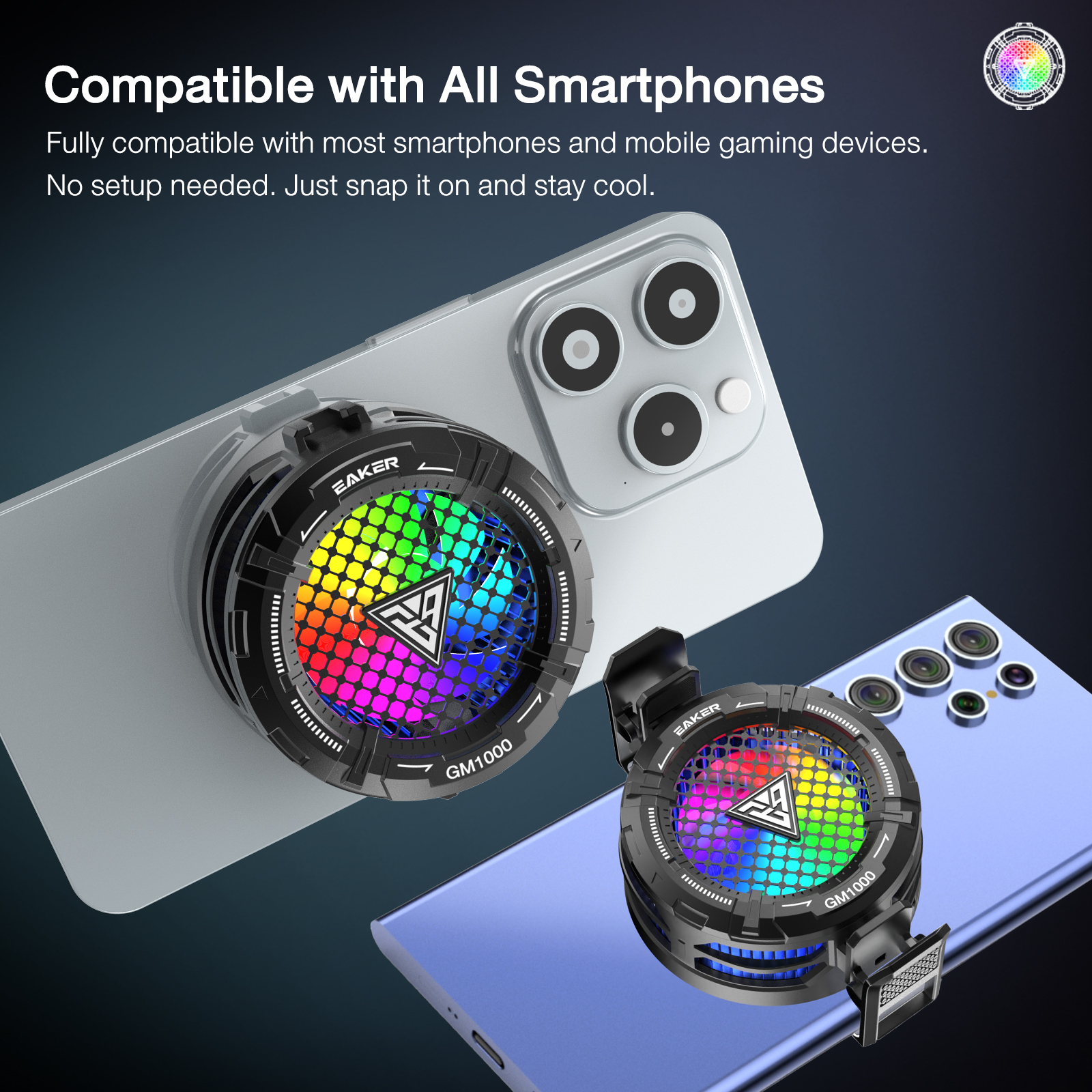 EAKER GM1000 27W พัดลมระบายความร้อน เย็นเร็ว เย็นจนเป็นน้ำแข็ง ปรับอุณหภูมิอัตโนมัติ ช่วยยืดอายุ ...