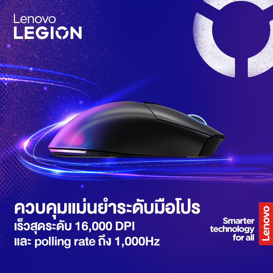 Lenovo Legion M410 Wireless RGB Gaming Mouse (GY51P83012) | Shopee Thailand