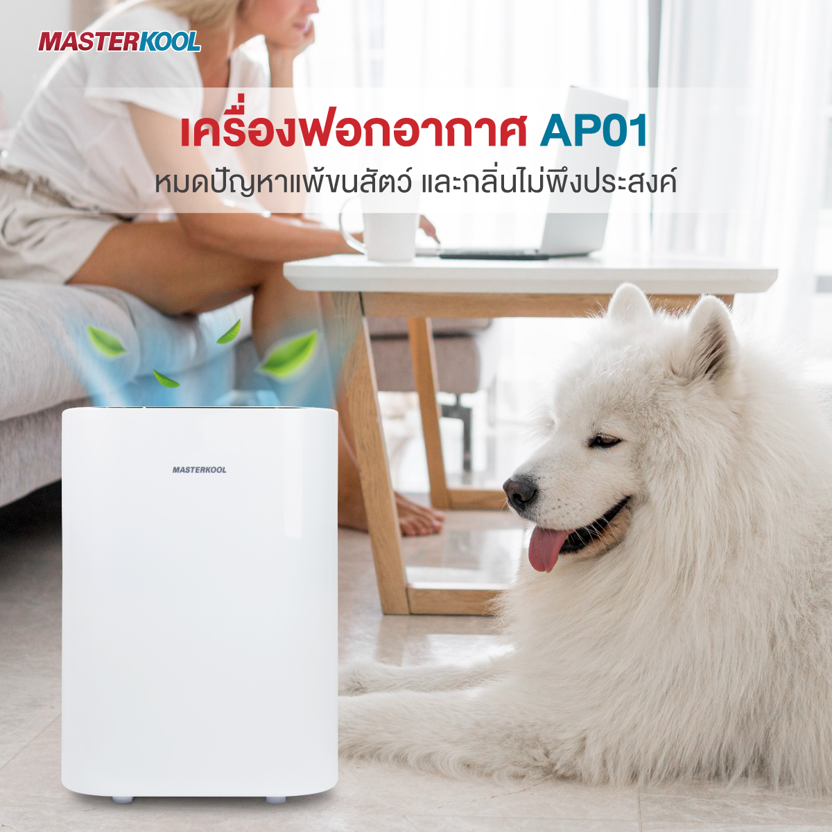 MASTERKOOL Air Purifier เครื่องฟอกอากาศPM2.5 รุ่น MTK-AP01 | Shopee Thailand