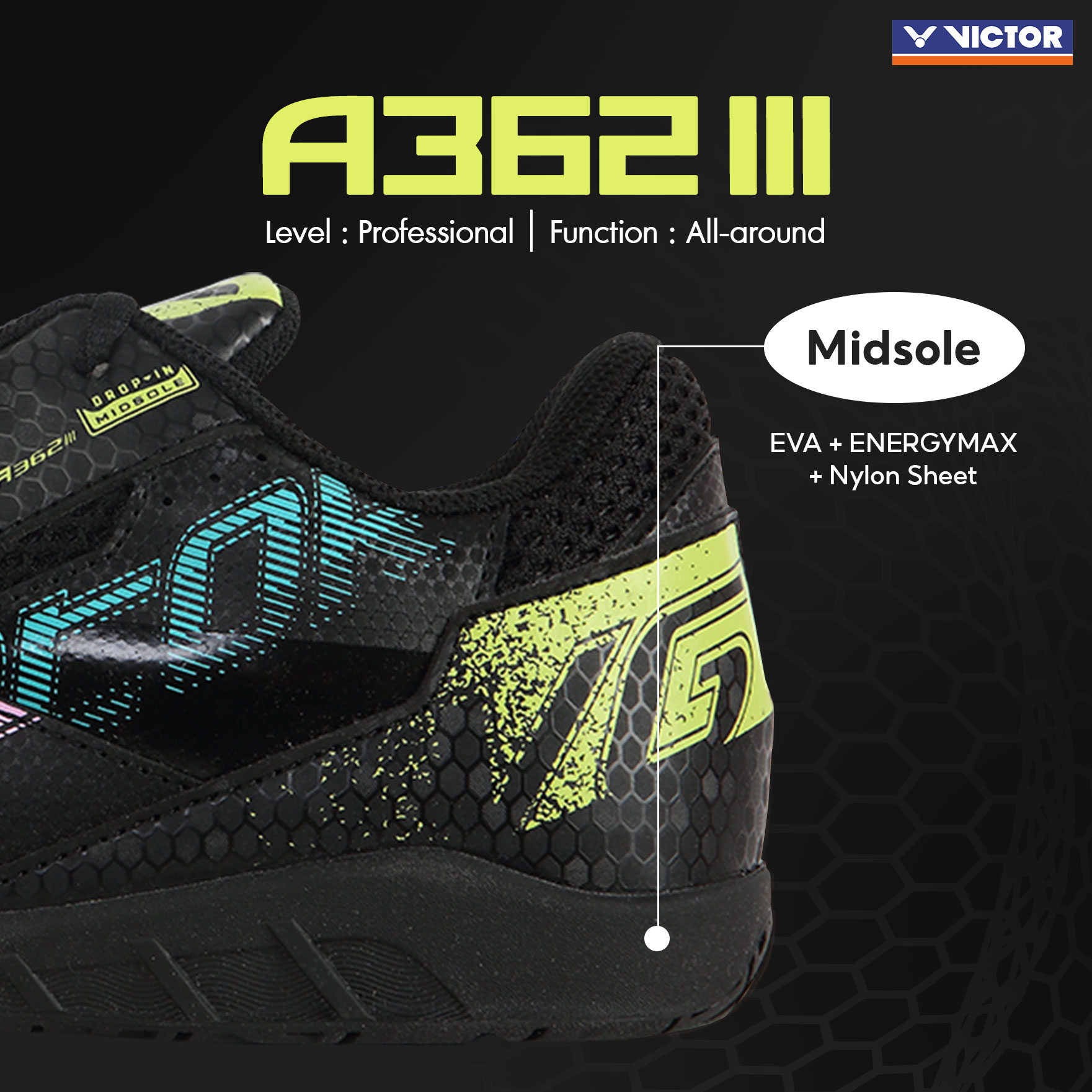 VICTOR รองเท้ากีฬาแบดมินตัน รุ่น A362 III | Shopee Thailand