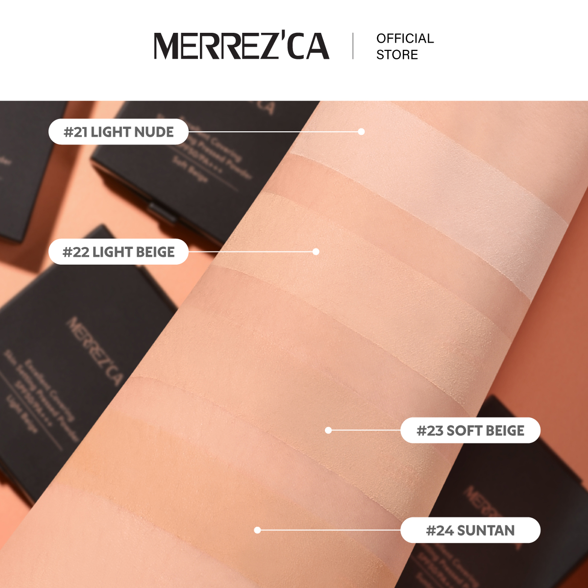 Merrezca Excellent Covering Skin Setting Pressed Powder SPF50/PA ...
