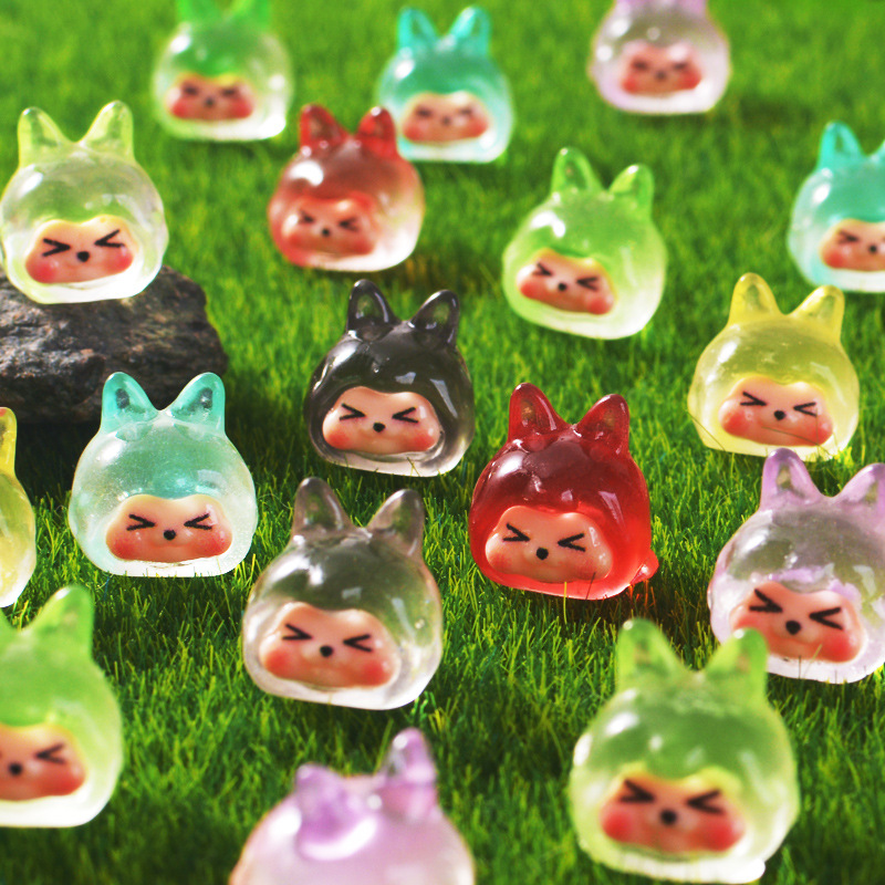 Luminous Small KiKi Micro Landscape Ornament Outdoor Glowing Miniature ...