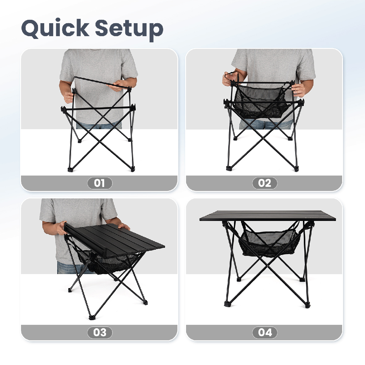 OneTigris SWIFLY Camping Table โต๊ะแคมป์ปิ้ง โต๊ะแคมป์ปิ้งพกพา น้ำหนัก ...