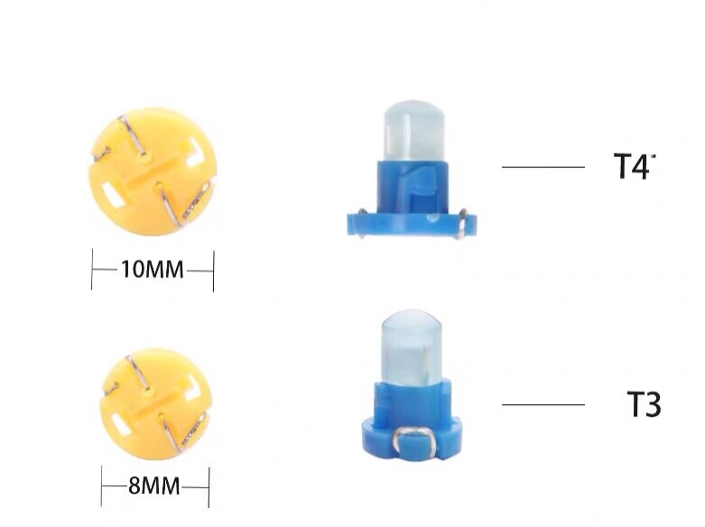 หลอดไฟ LED T3, T4 สีขาว สีฟ้า สีแดง สีน้ำเงิน สีเขียว สีส้ม / หลอดไฟ AC ...