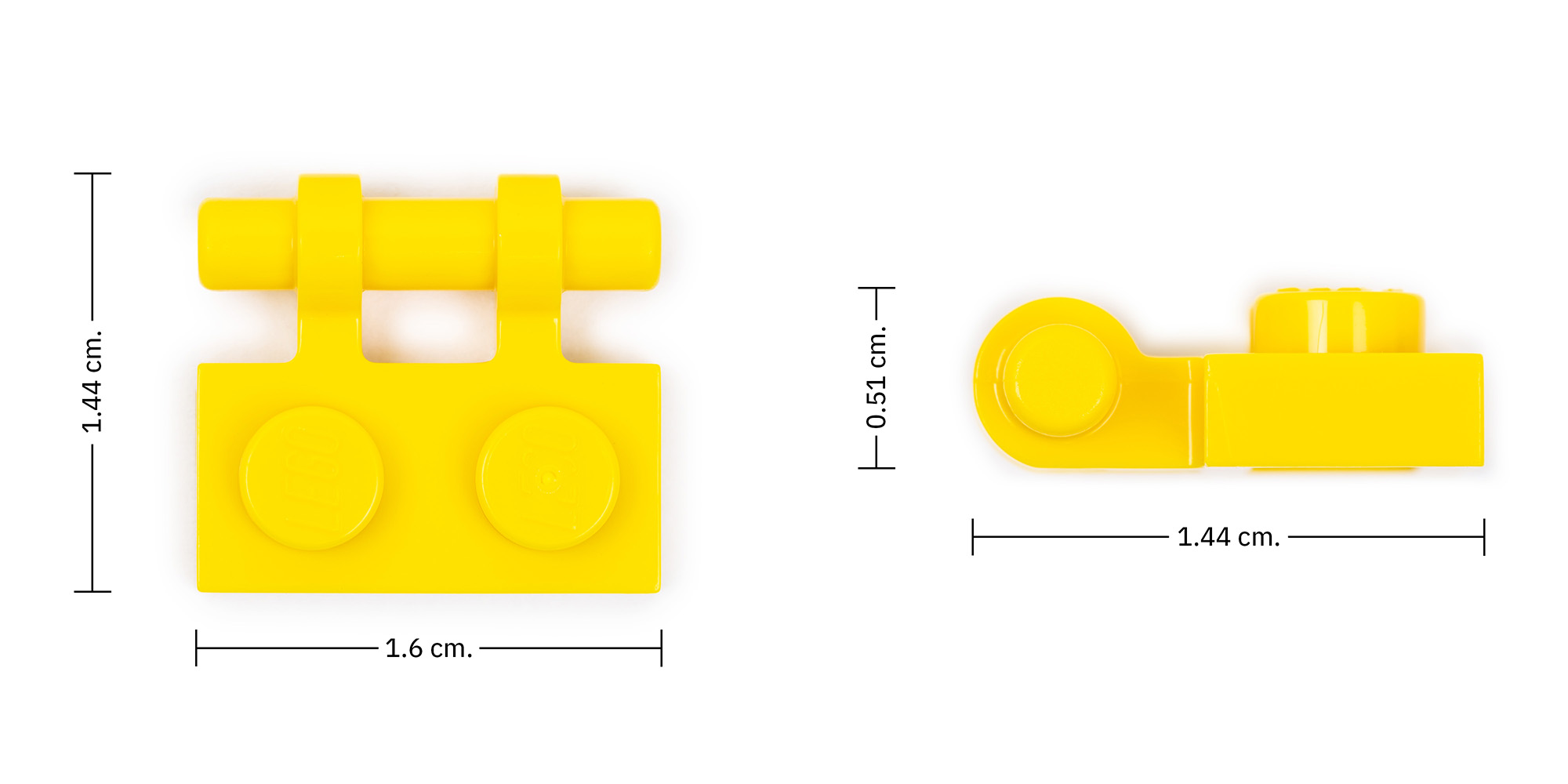 ชิ้นส่วน อะไหล่ เลโก้ Lego Part No. 2540, Plate, Modified 1 x 2 with ...