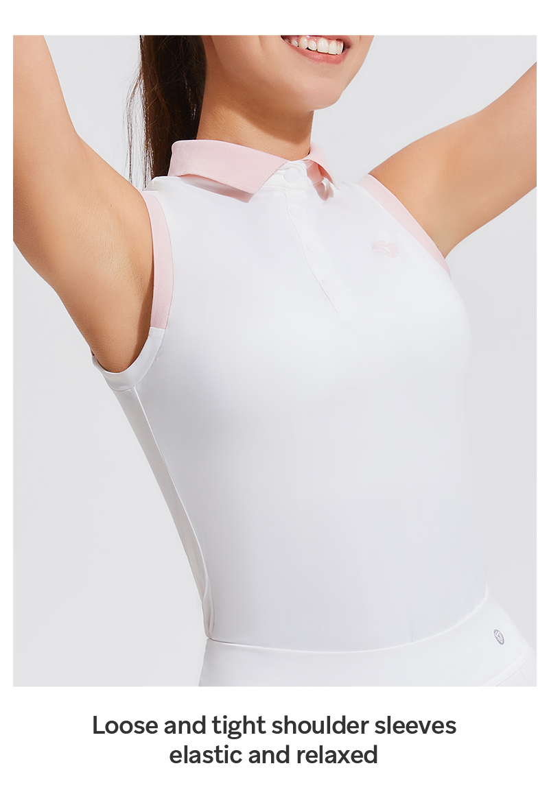 Cosleaf เสื้อโปโลกอล์ฟแขนกุดผู้หญิง สำหรับตีกอล์ฟเล่นเทนนิสใส่วิ่ง ...