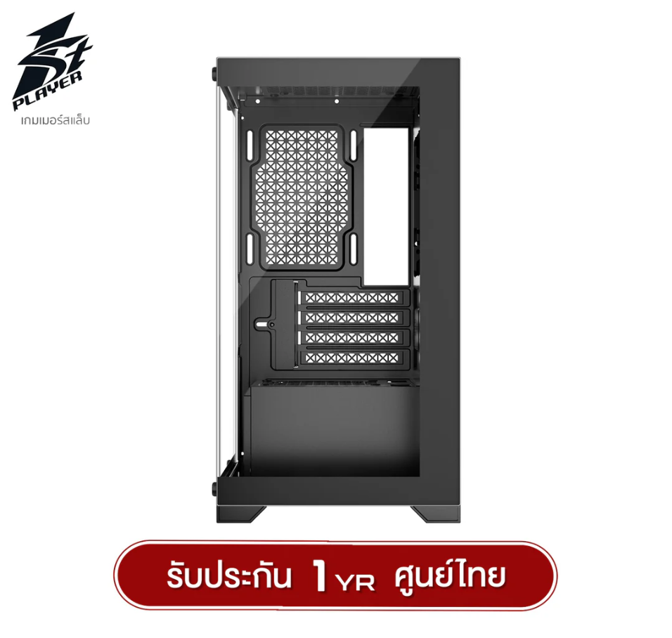 1ST Player Case (เคส) Bullet Hunter H2 Tempered Glass M-ATX GAMING CASE ...