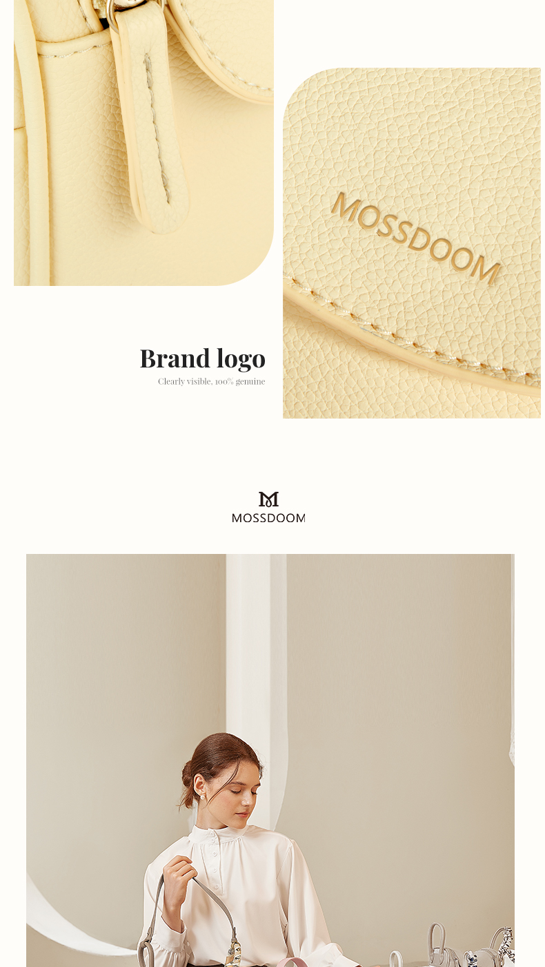 MOSSDOOM Zenith Bag กระเป๋าถือสะพายไหล่ความจุขนาดใหญ่ของผู้หญิง ...