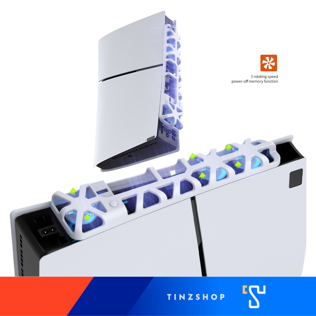 DOBE TP5-3538 Cooling Fan For New P-5 / White,Black พัดลมระบายความร้อน สำหรับ PlayStation 5 Slim ...